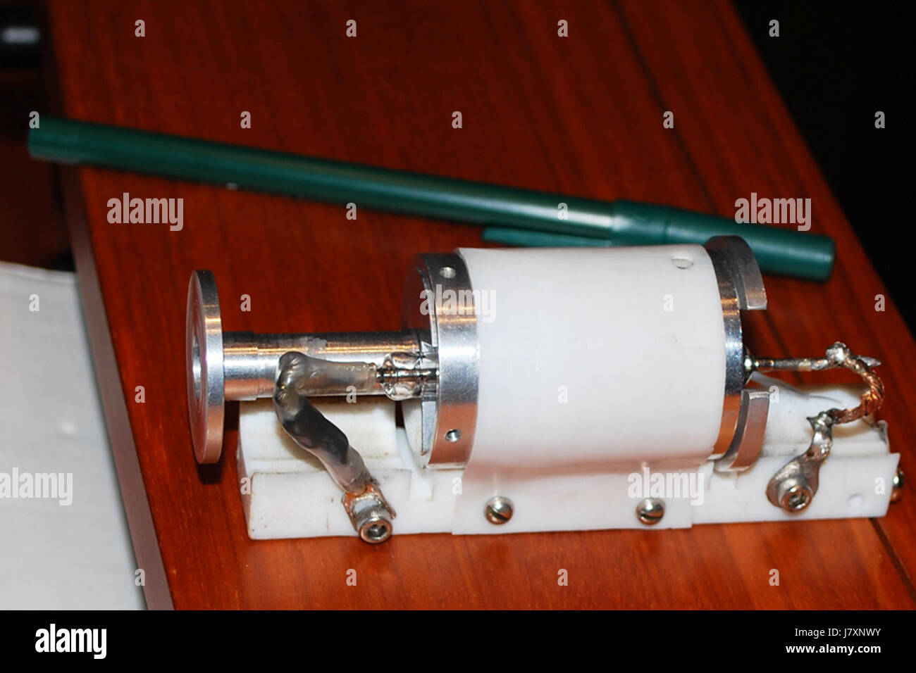 This image shows a laser system developed by Maiman, marking the ...