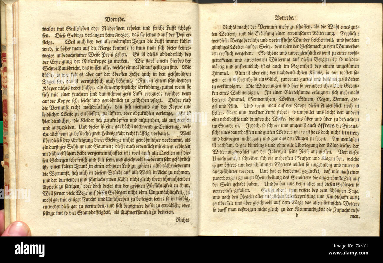 1736 dietrich brahn reisen auf das riesengebirge 05 Stock Photo - Alamy