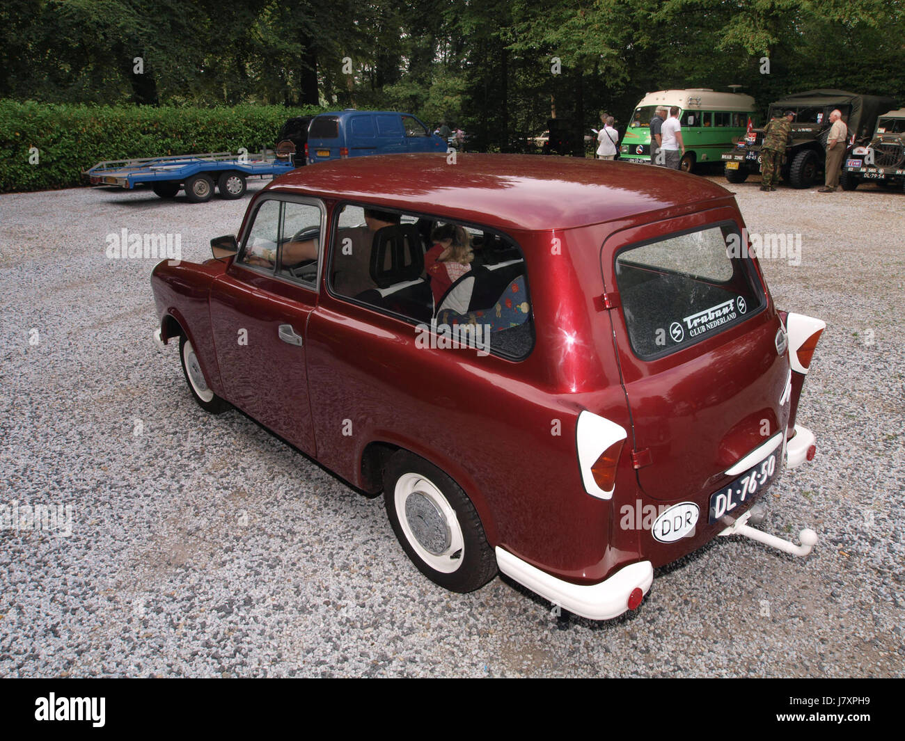This photograph features a 1964 Trabant P60, a well-known car from the ...