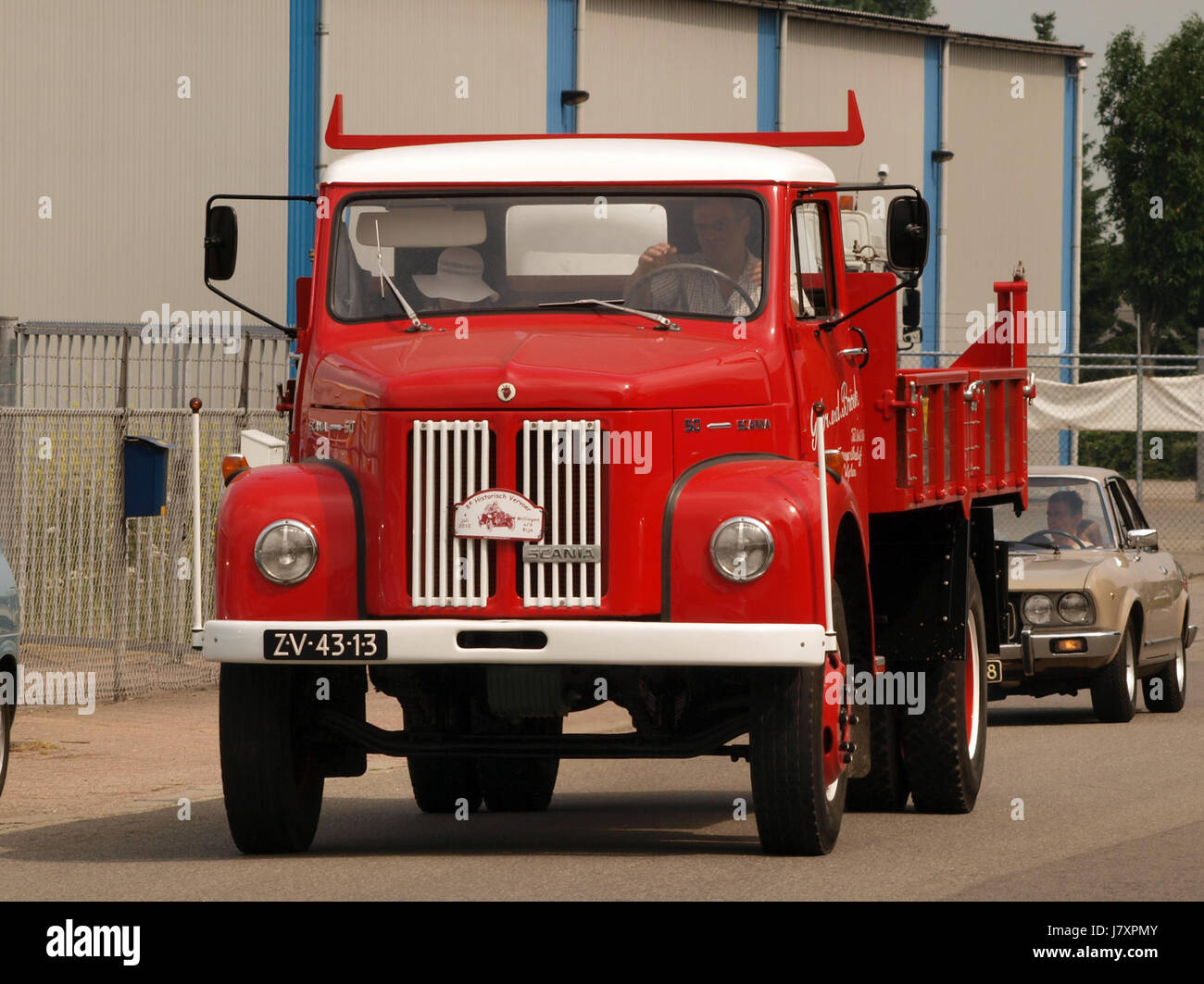 This image shows a 1969 Scania L5042B, a model of truck manufactured by ...