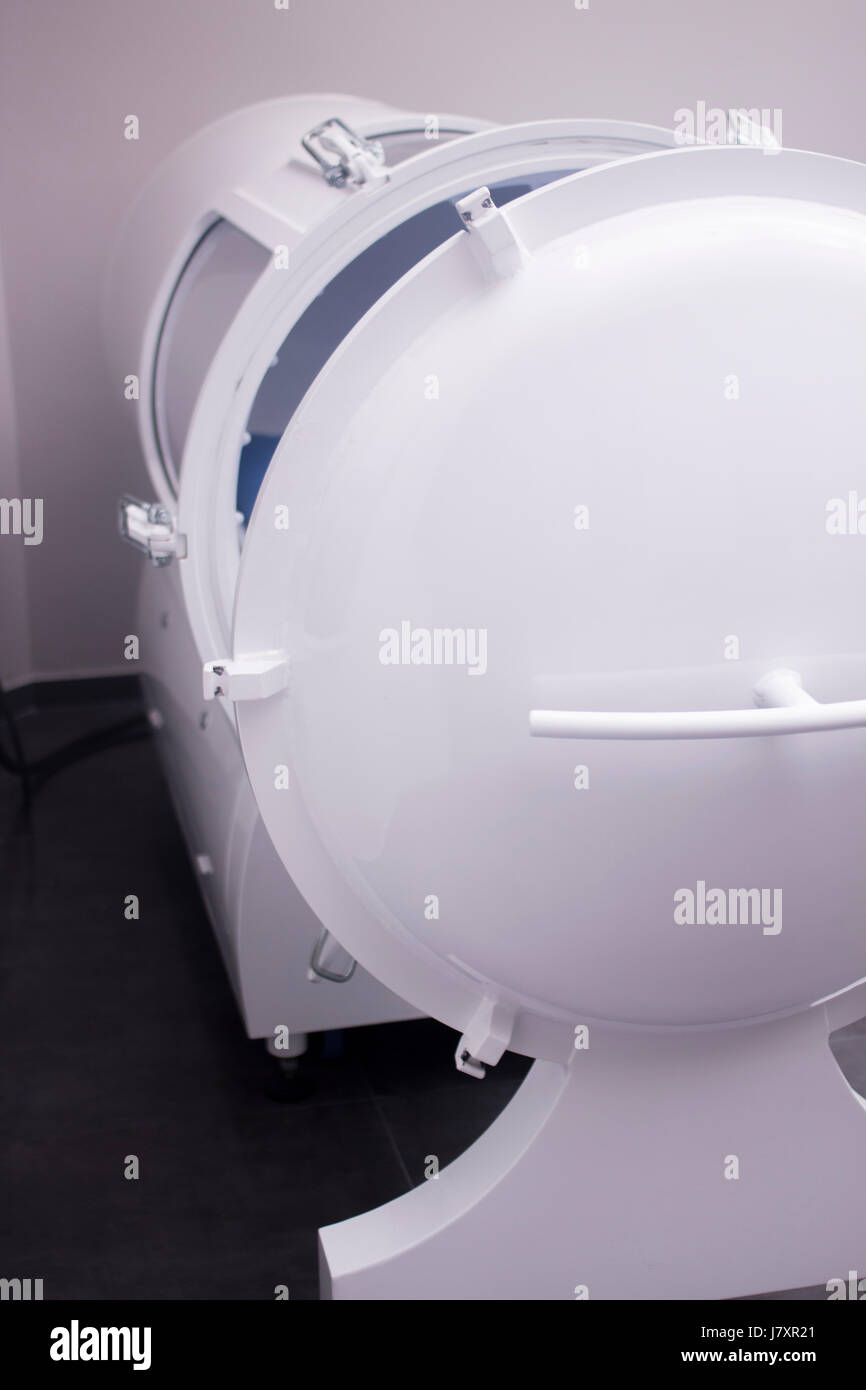 HBOT hyperbaric oxygen therapy tank chamber in hospital clinic to treat ...