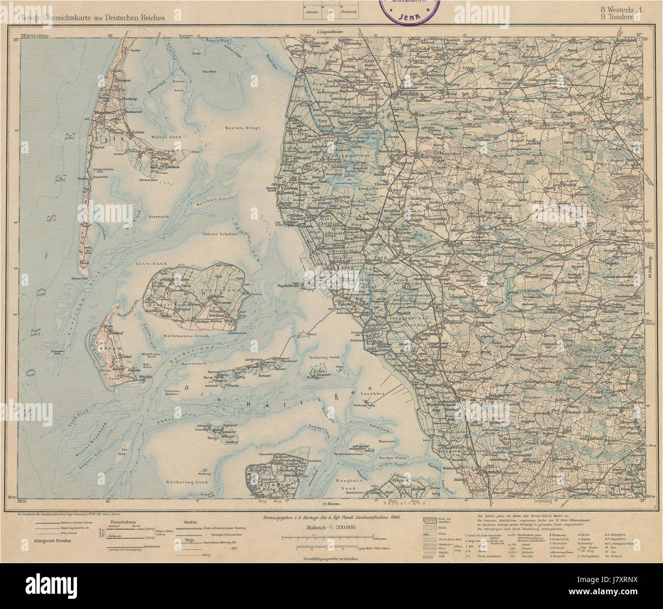 This image from 1906 captures the town of Westerland in the Tondern ...