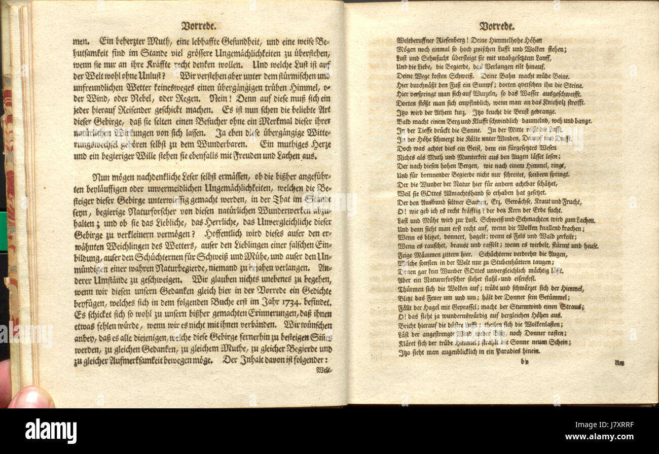 1736 dietrich brahn reisen auf das riesengebirge 06 Stock Photo - Alamy