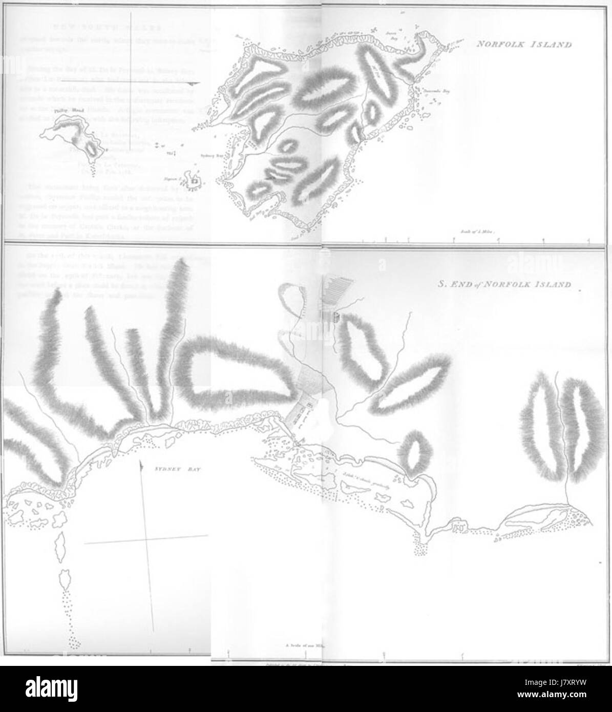 The Chart of Norfolk Island provides a detailed map of the island's ...