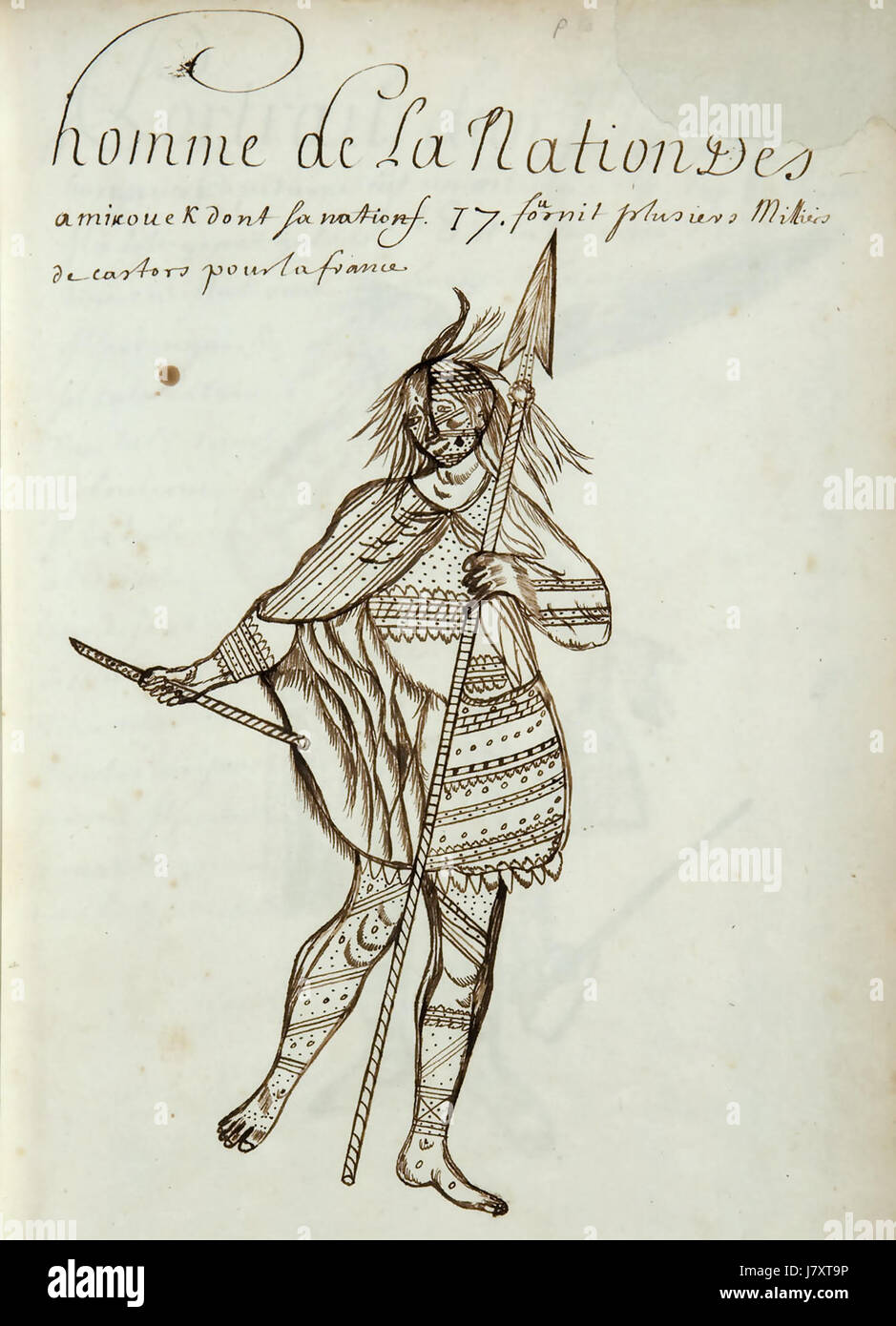 A page from the 'Codex canadensis,' an important early document that ...