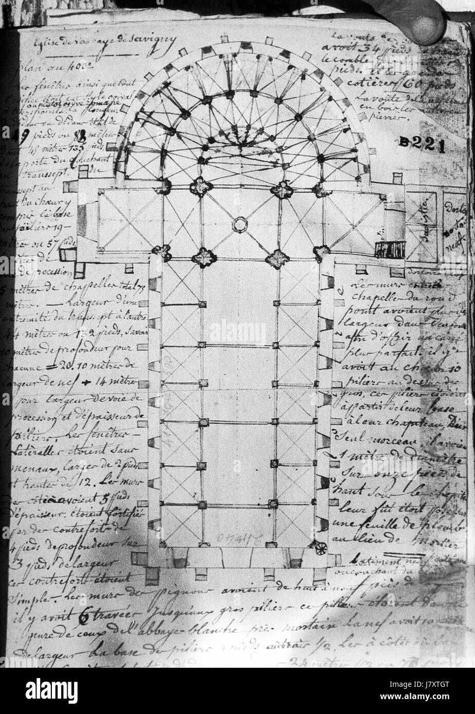The 'Abbaye de Savigny le Vieux' is a historic French abbey. The 'Plan ...