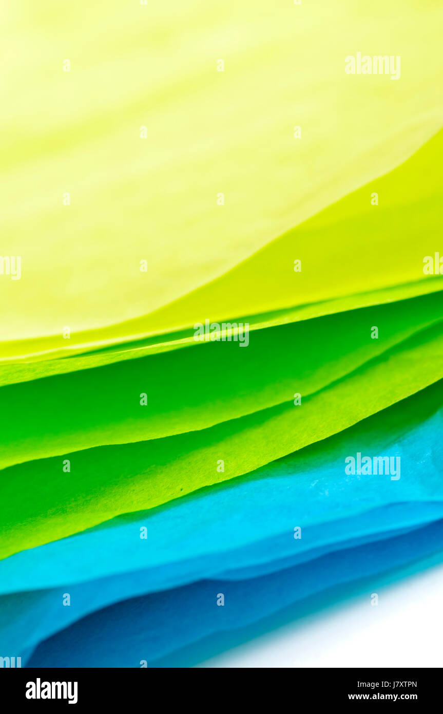 blue art green pastel tissue wrapping sheet of paper paper close macro ...