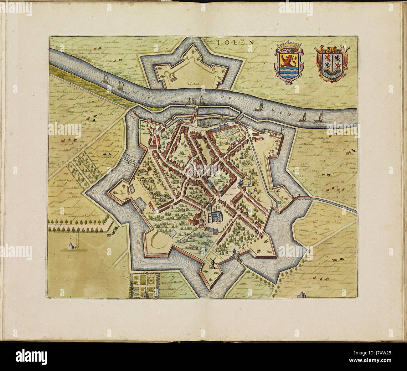 The Atlas de Wit (1698) is a historical map collection, and plate 039 ...