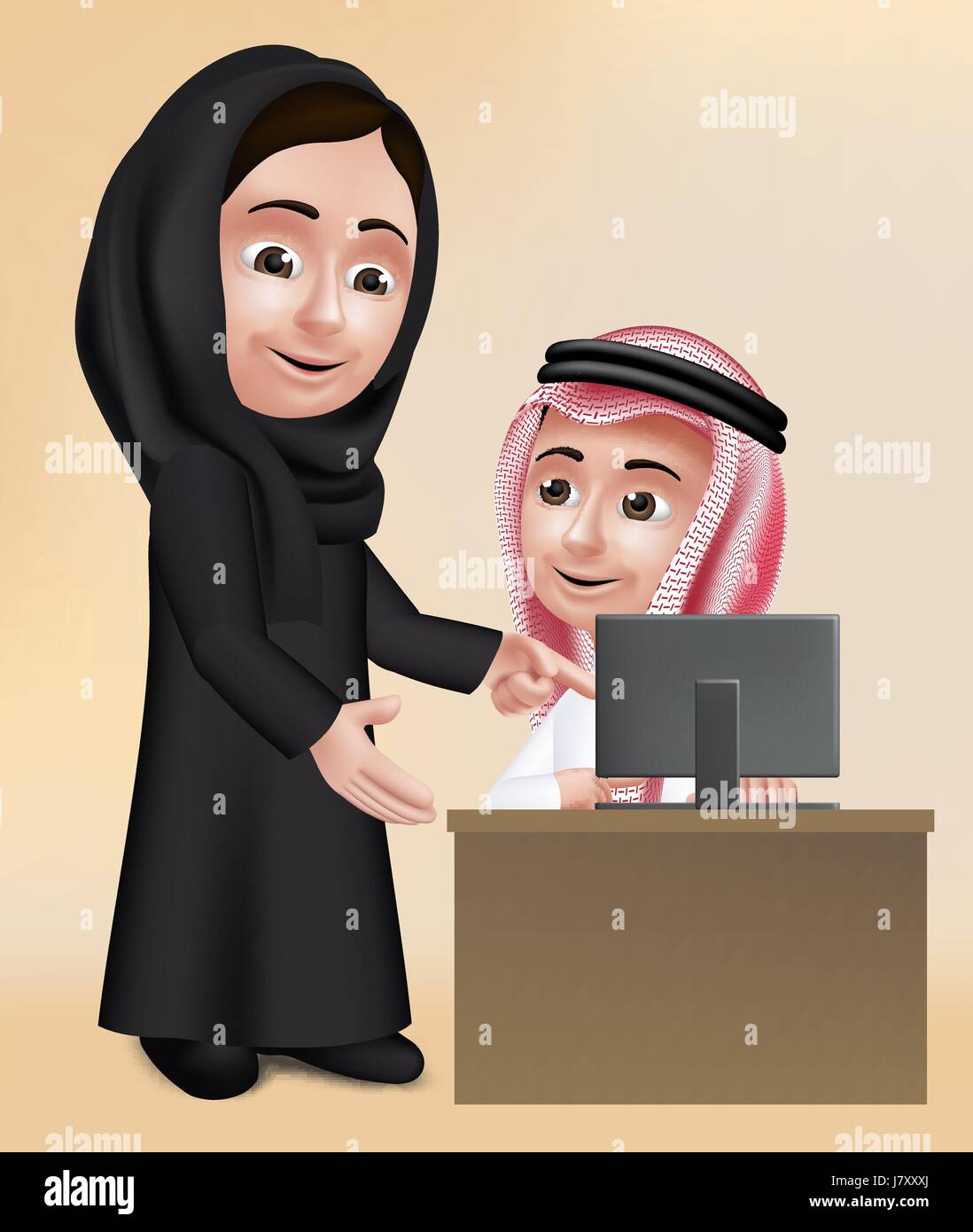 Traditional clothing school middle east Stock Vector Images - Alamy