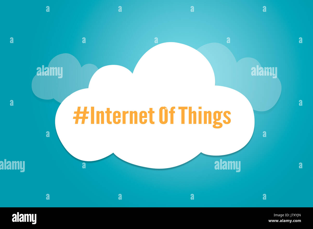 Cloud technology concept connected icons hi-res stock photography and ...