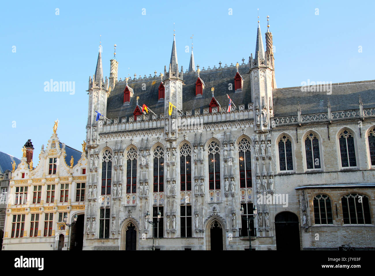 town hall belgium world cultural heritage gothically flanders bruges ...