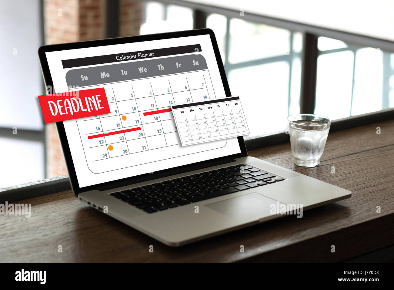 Calendar and DEADLINE Planner Organization Management Remind Stock ...