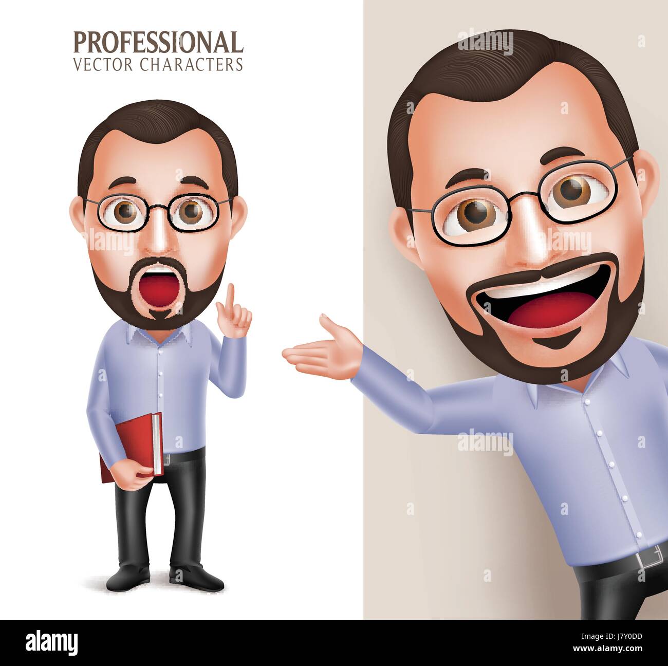 Old university lecturer Stock Vector Images - Alamy