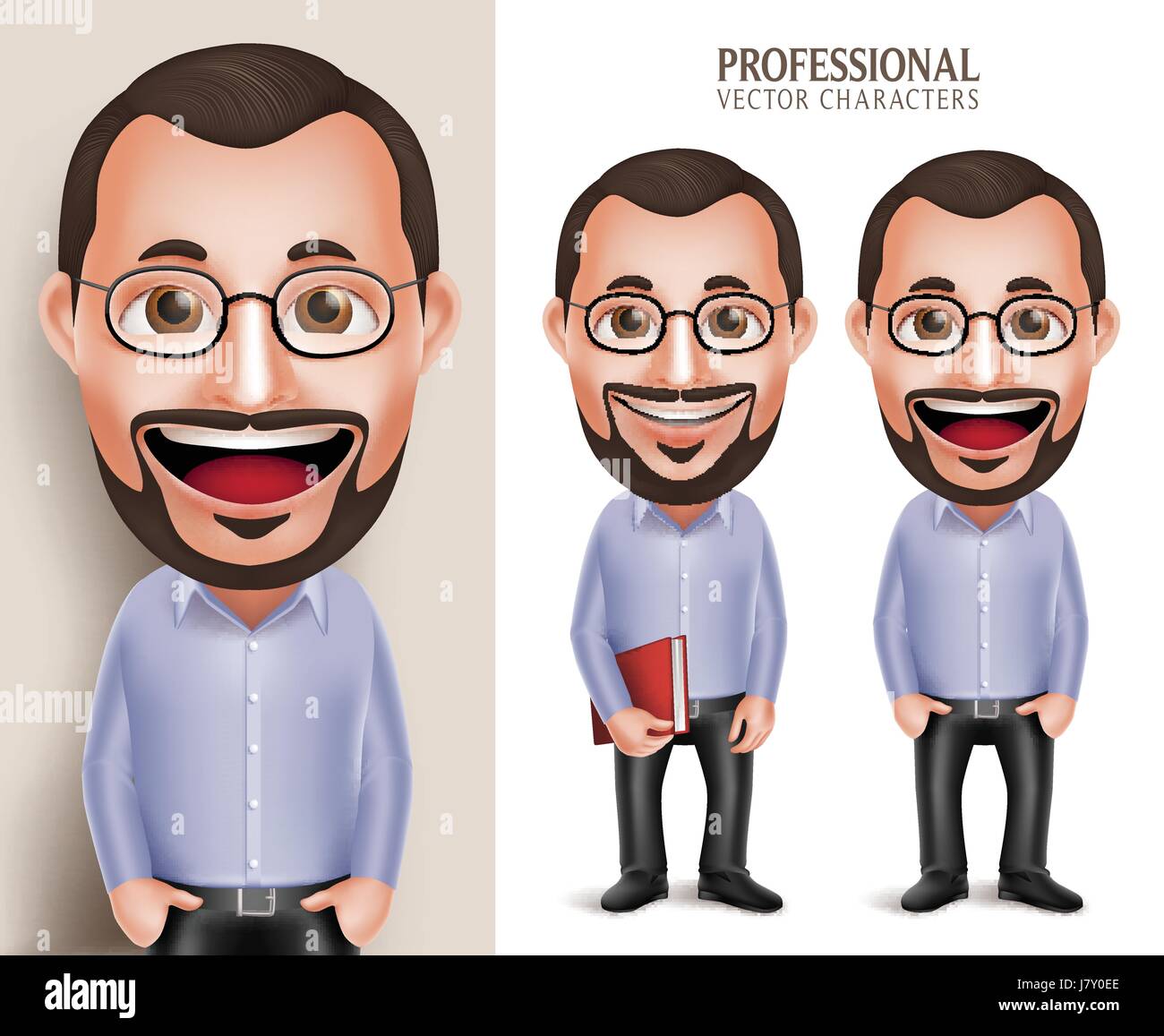 Business education cartoon showing professor hi-res stock photography ...