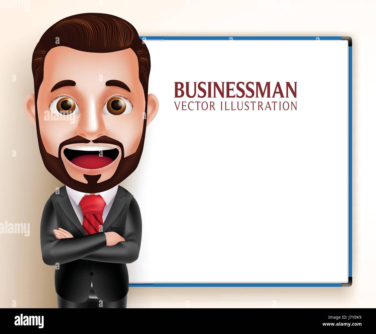 Professional Business Man Vector Character Happy Speaking for ...