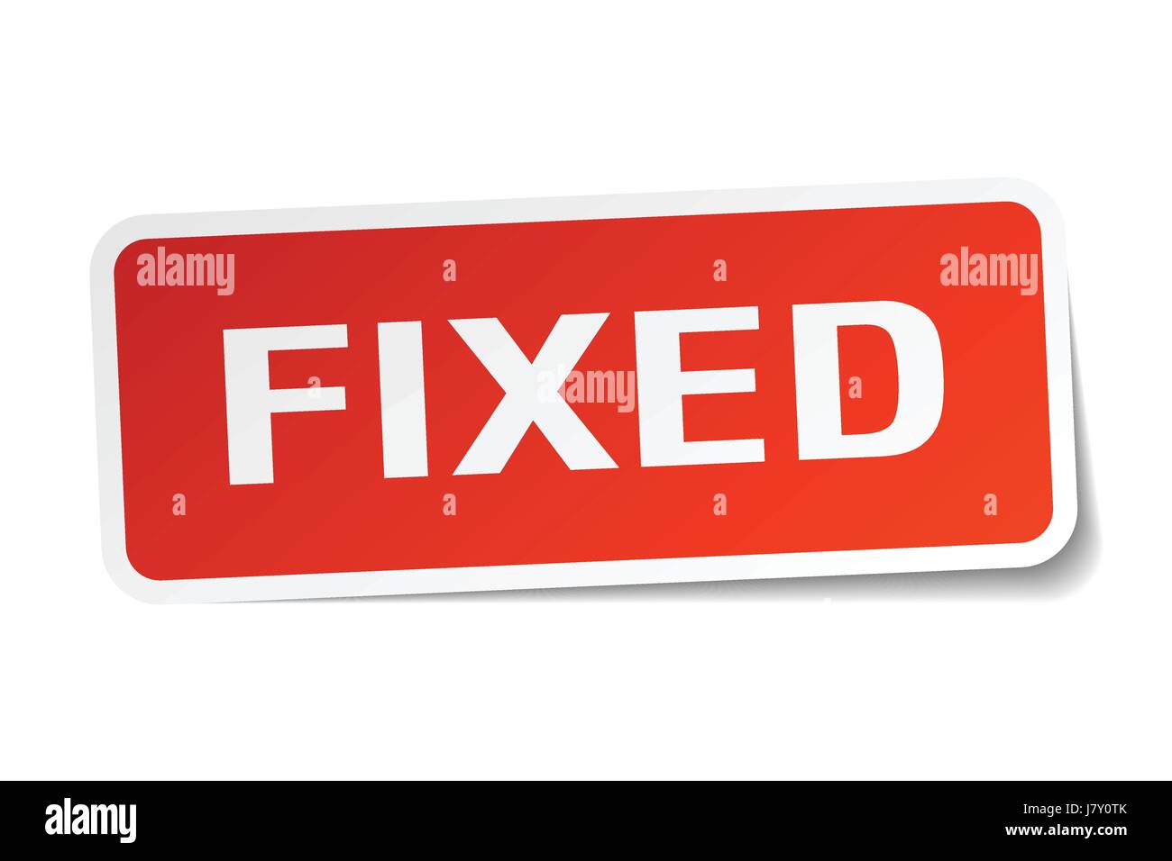 fixed square sticker on white Stock Vector Image & Art - Alamy
