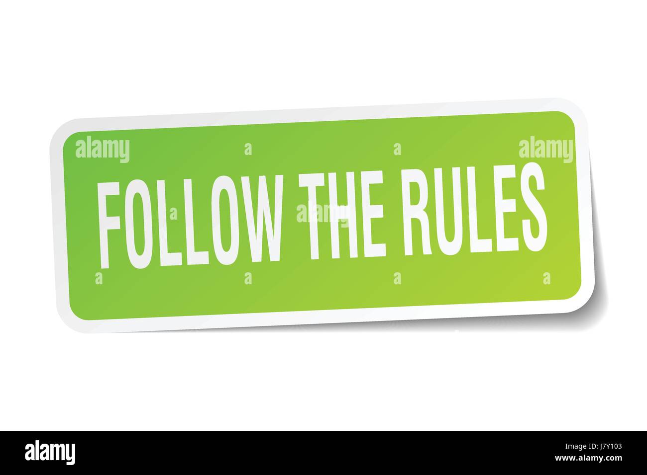 Follow rules Stock Vector Images - Alamy