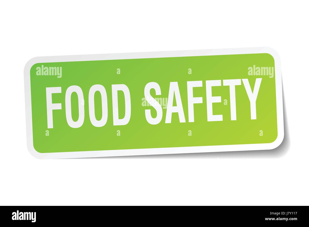 food safety square sticker on white Stock Vector Image & Art - Alamy