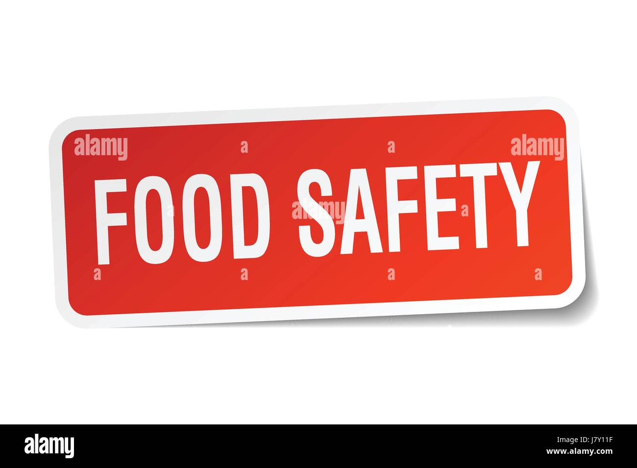 food safety square sticker on white Stock Vector Image & Art - Alamy