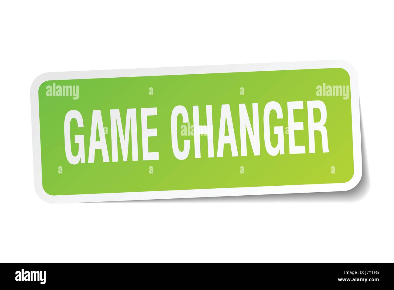 game changer square sticker on white Stock Vector Image & Art - Alamy