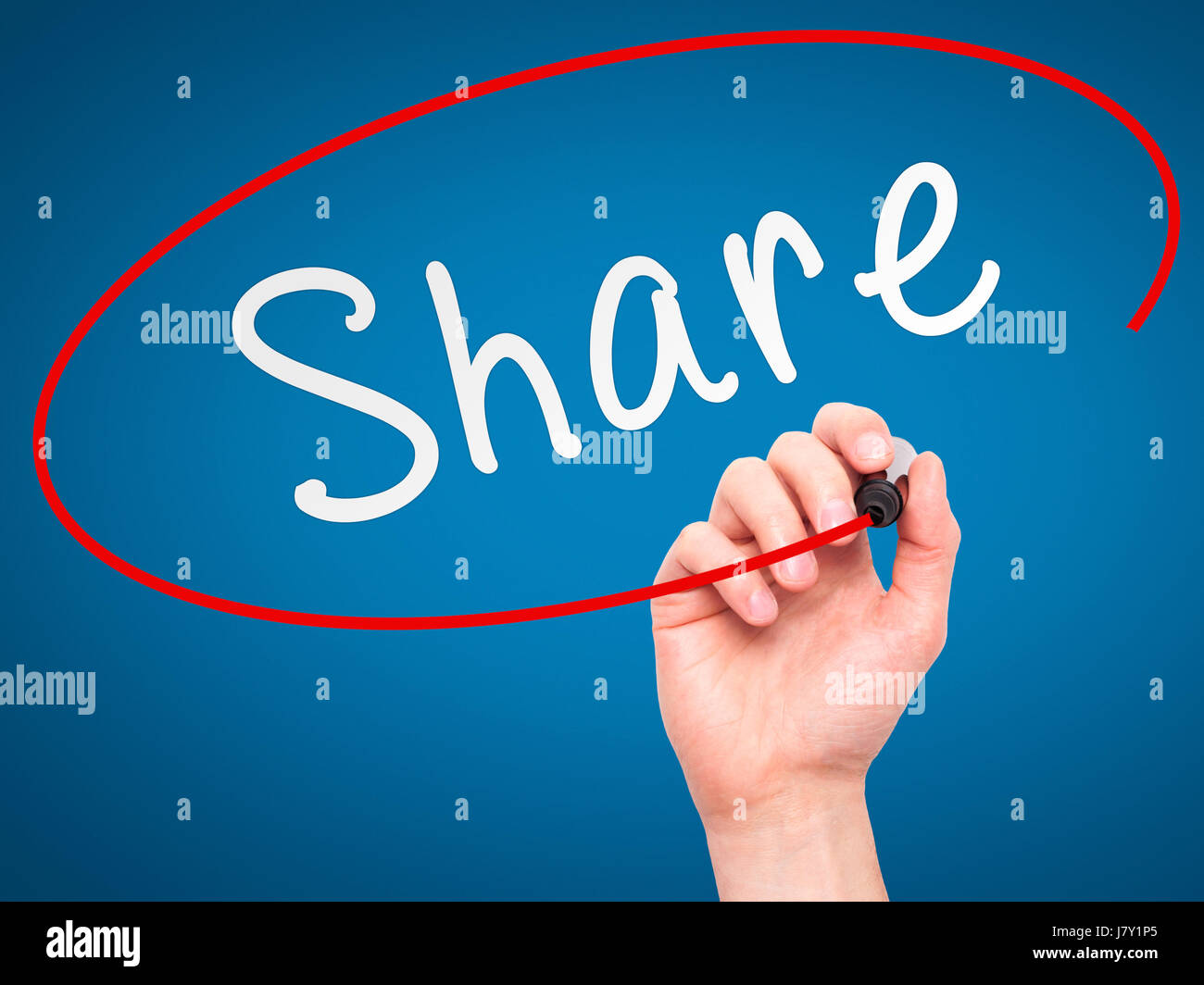 Man Hand writing Share with marker on transparent wipe board. Isolated ...