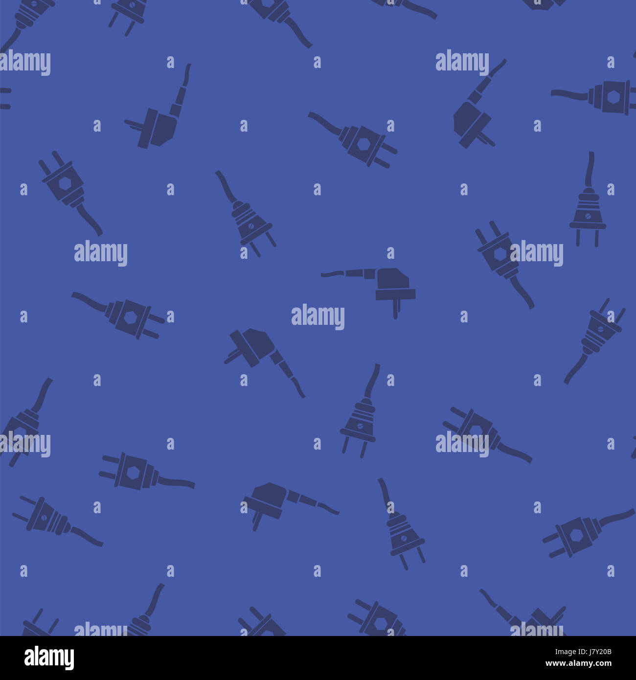 Plugs Seamless Pattern Stock Photo - Alamy