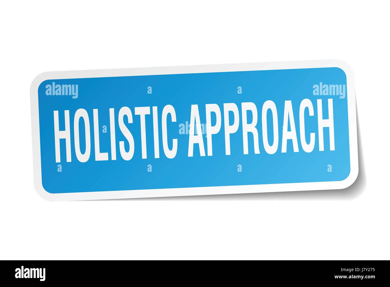 holistic approach square sticker on white Stock Vector Image & Art - Alamy