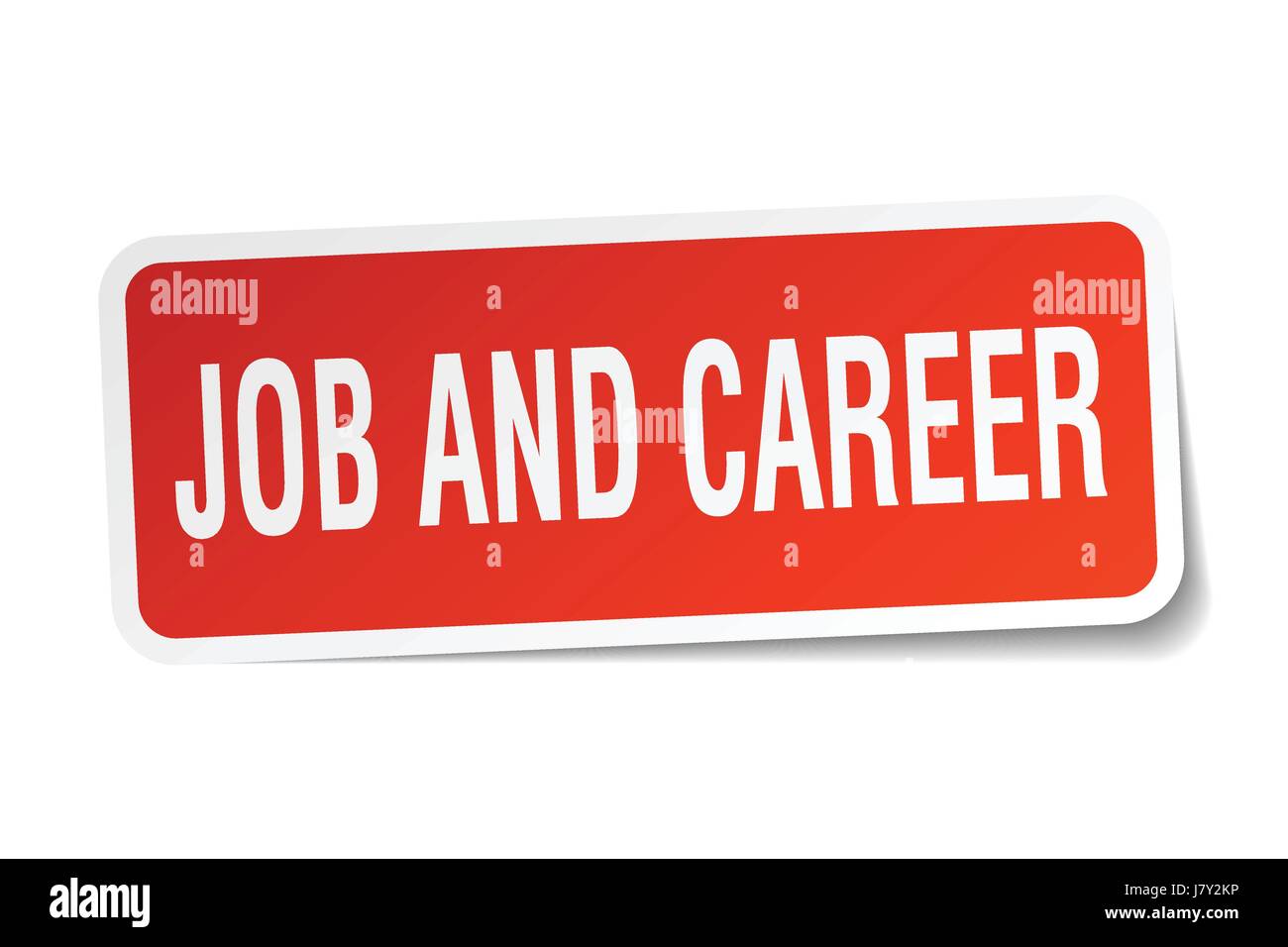 job and career square sticker on white Stock Vector Image & Art - Alamy