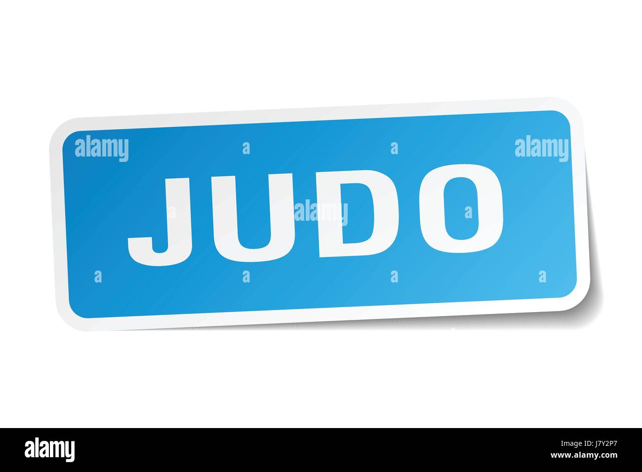 judo square sticker on white Stock Vector Image & Art - Alamy