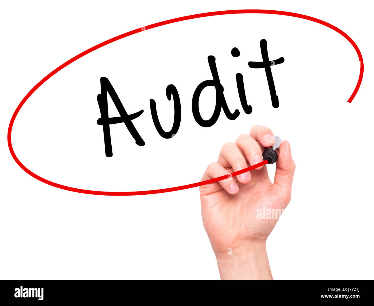 Internal audit writing on transparent hi-res stock photography and ...