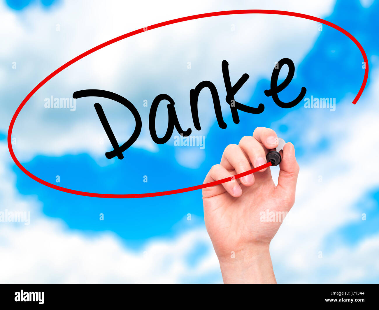Thank you sky writing hi-res stock photography and images - Alamy