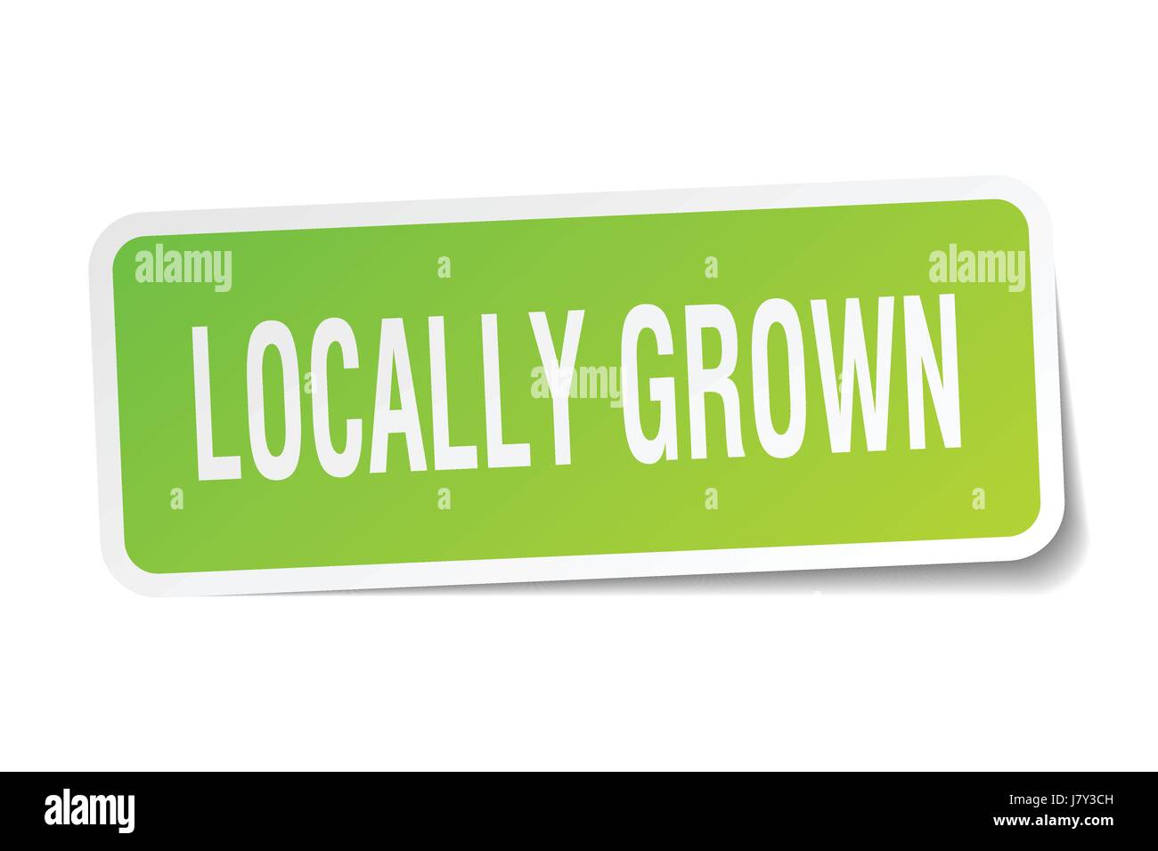 locally grown square sticker on white Stock Vector Image & Art - Alamy