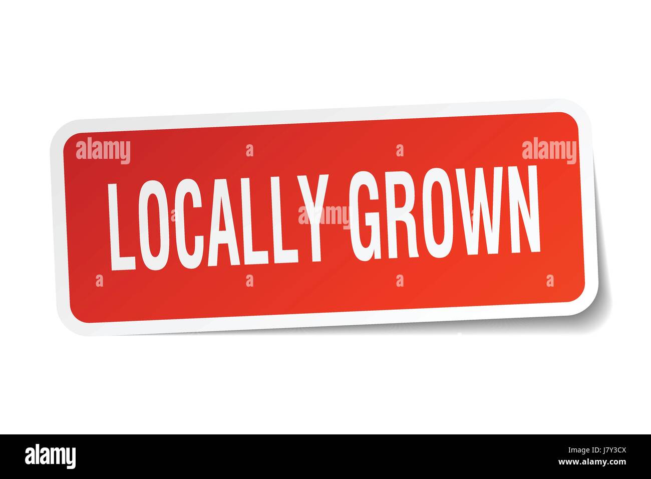 locally grown square sticker on white Stock Vector Image & Art - Alamy
