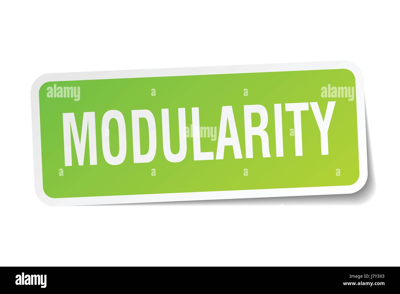 modularity square sticker on white Stock Vector Image & Art - Alamy