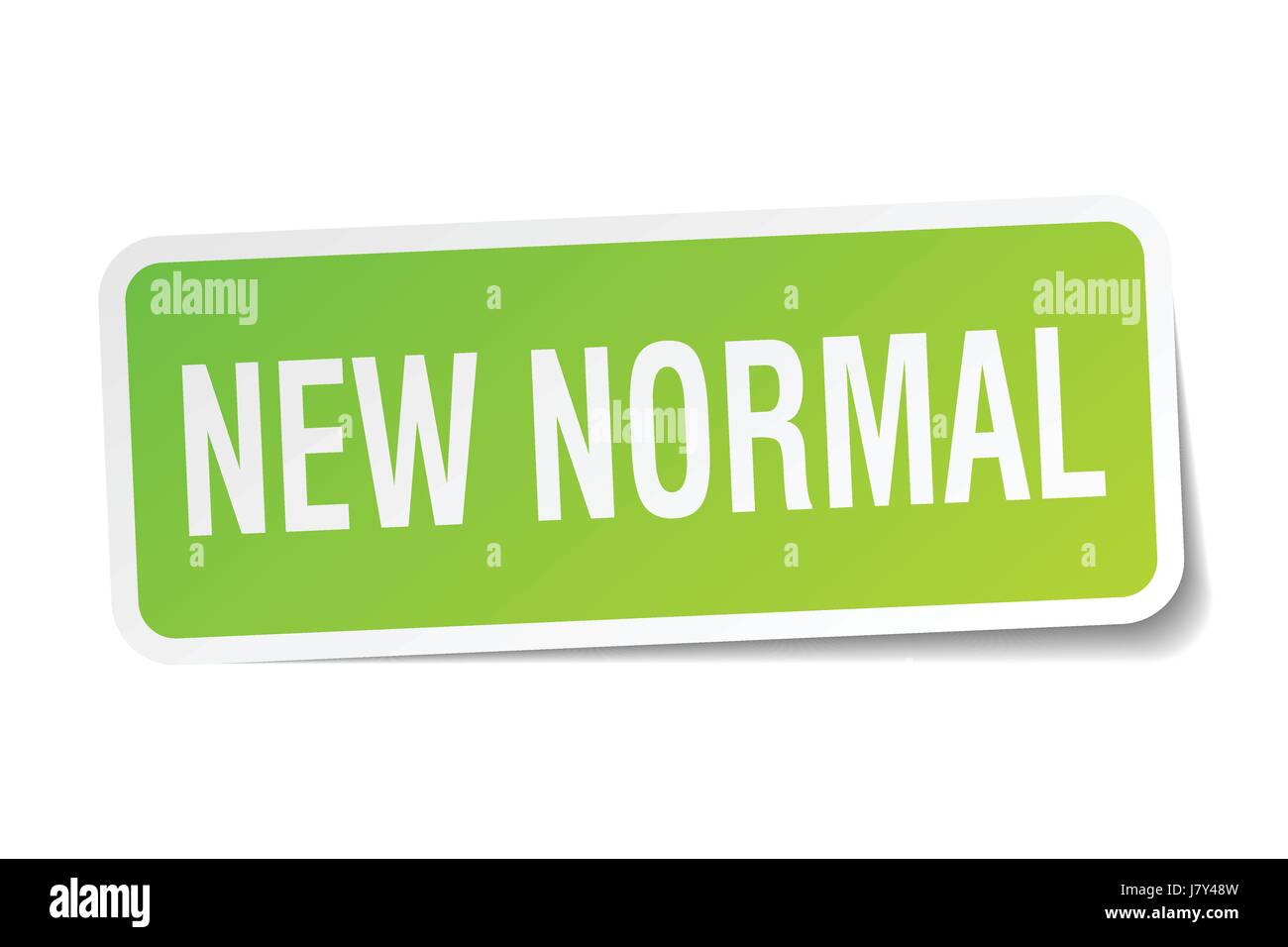 new normal square sticker on white Stock Vector Image & Art - Alamy