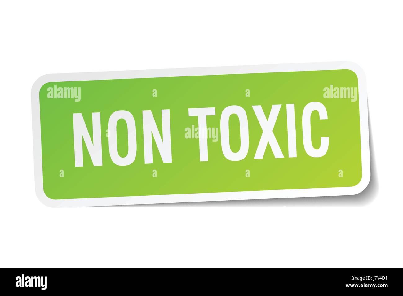non toxic square sticker on white Stock Vector Image & Art - Alamy