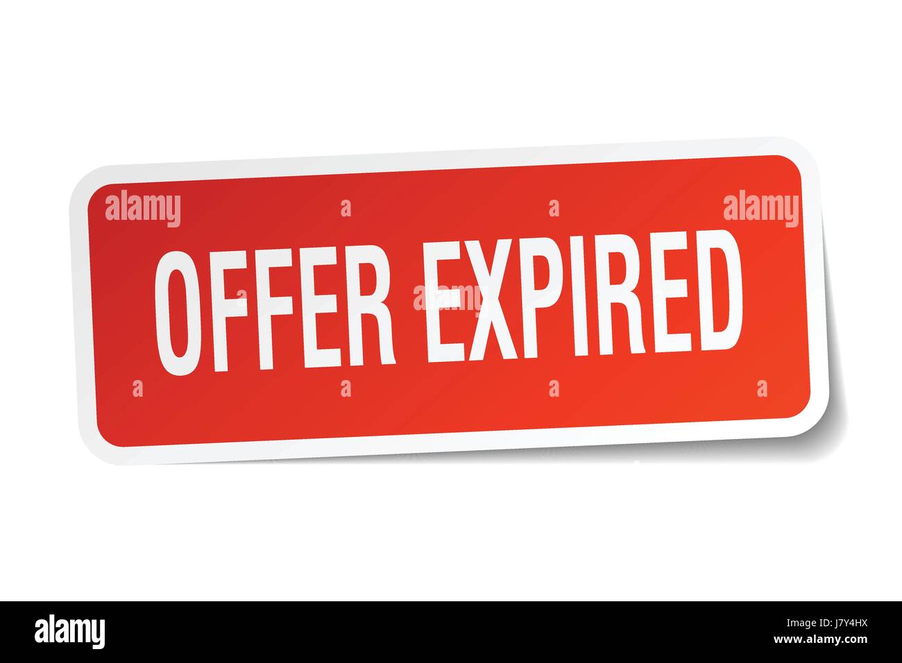 offer expired square sticker on white Stock Vector Image & Art - Alamy