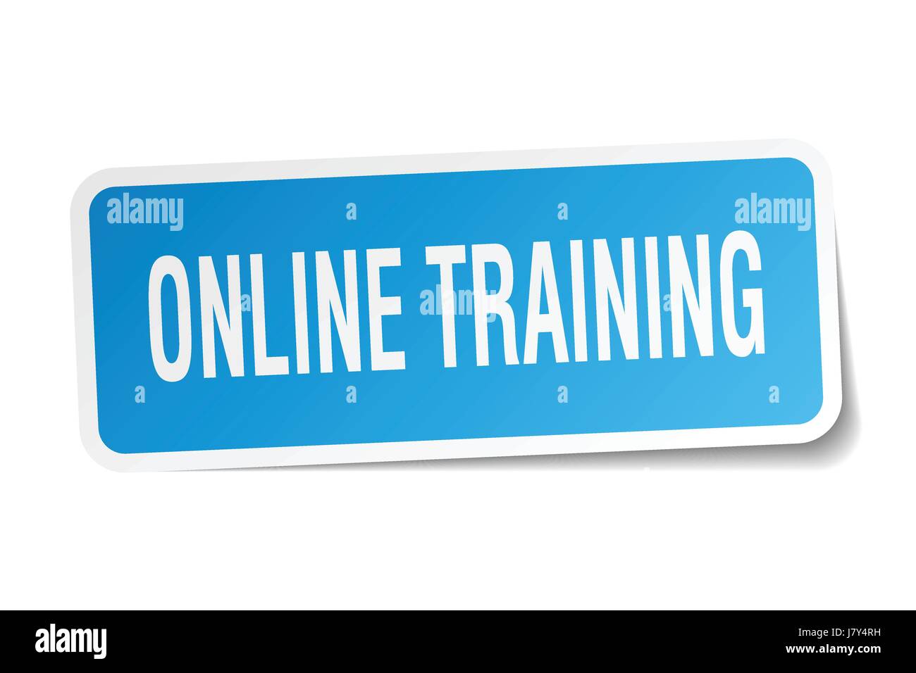 online training square sticker on white Stock Vector Image & Art - Alamy