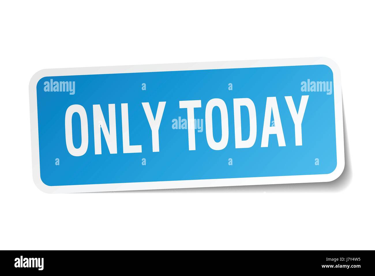 only today square sticker on white Stock Vector Image & Art - Alamy