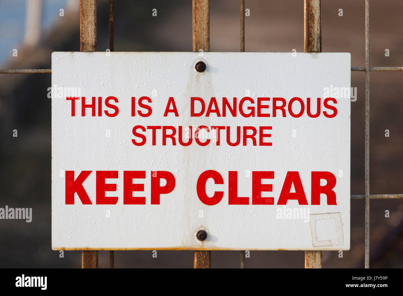 keep clear warning sign Stock Photo - Alamy