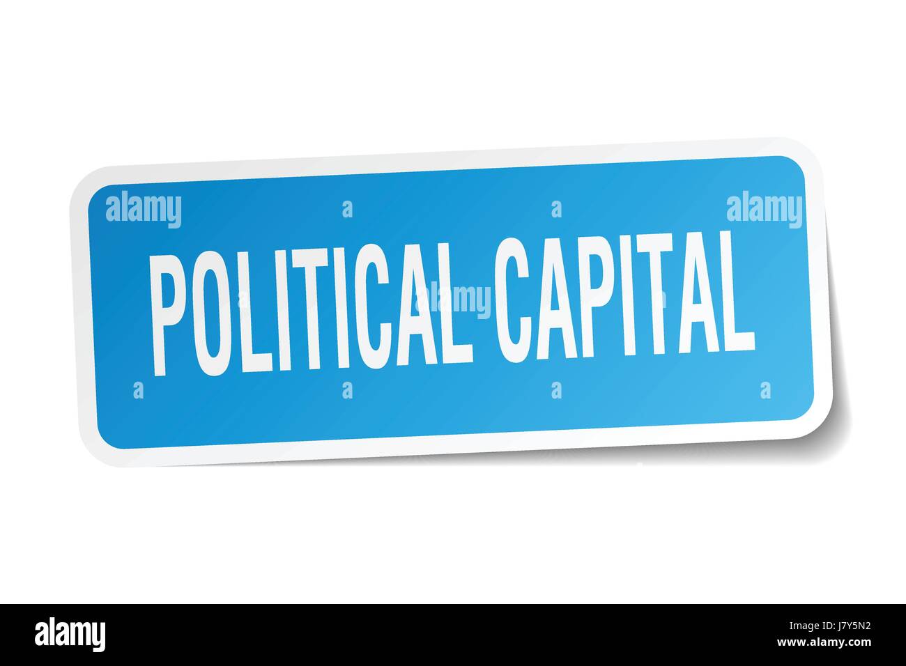 political capital square sticker on white Stock Vector Image & Art - Alamy