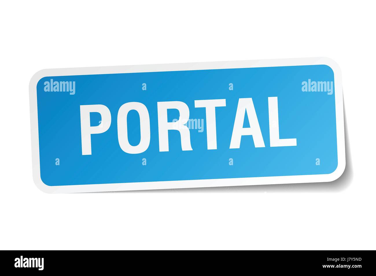 portal square sticker on white Stock Vector Image & Art - Alamy