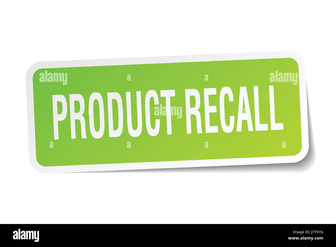 Product recall sticker square hi-res stock photography and images - Alamy