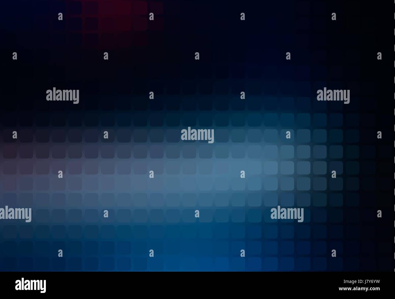 Deep and pale blue vector abstract rounded corners square tiles mosaic ...