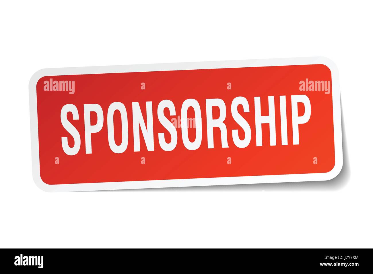sponsorship square sticker on white Stock Vector Image & Art - Alamy