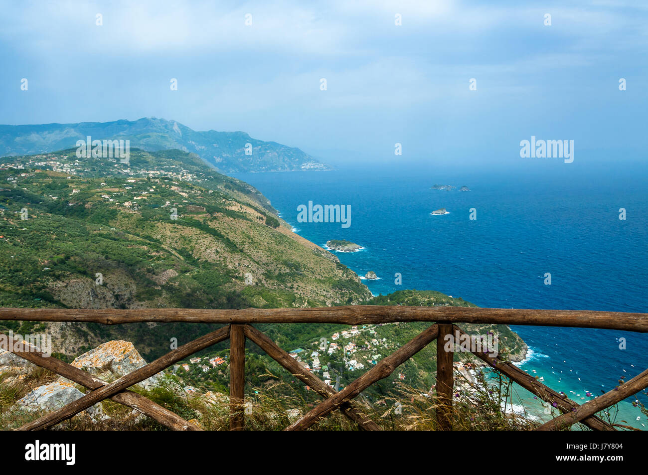 Panoramic point on the Sorrentine Peninsula Stock Photo - Alamy