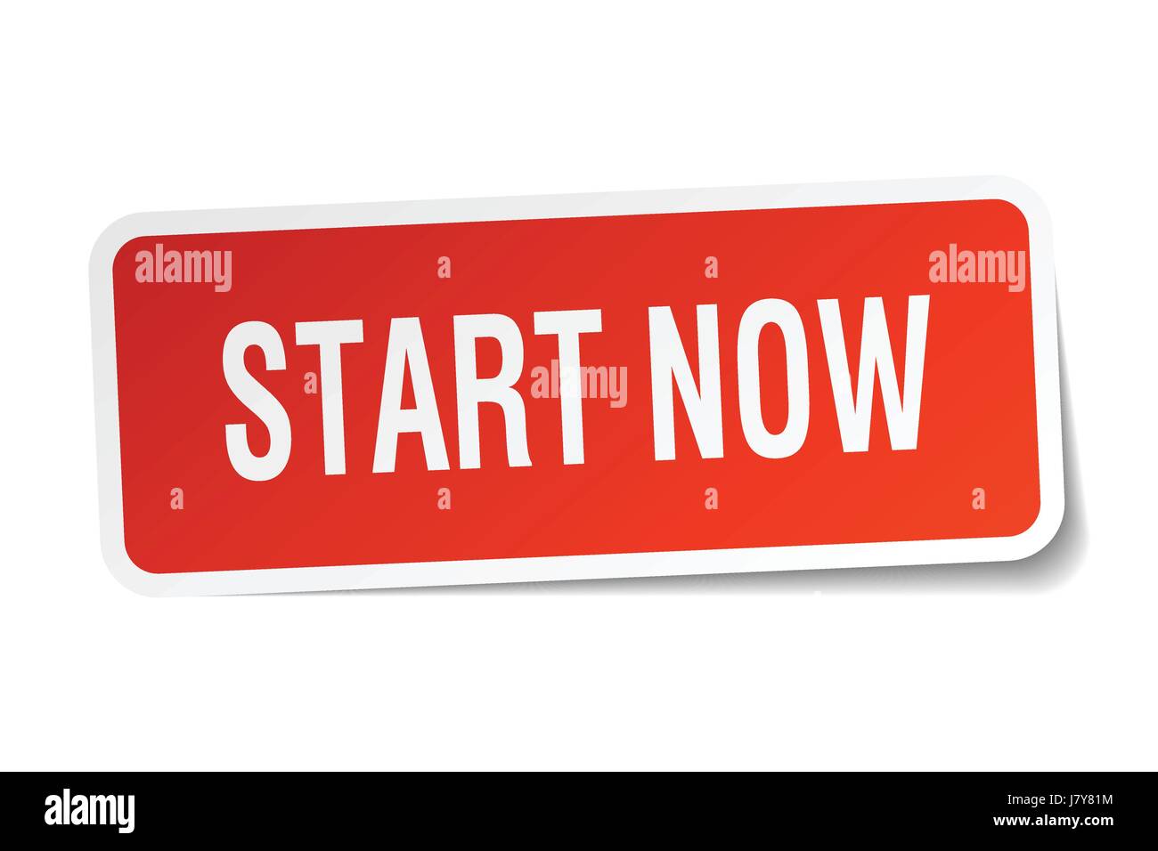 Start now sign paper Cut Out Stock Images & Pictures - Alamy