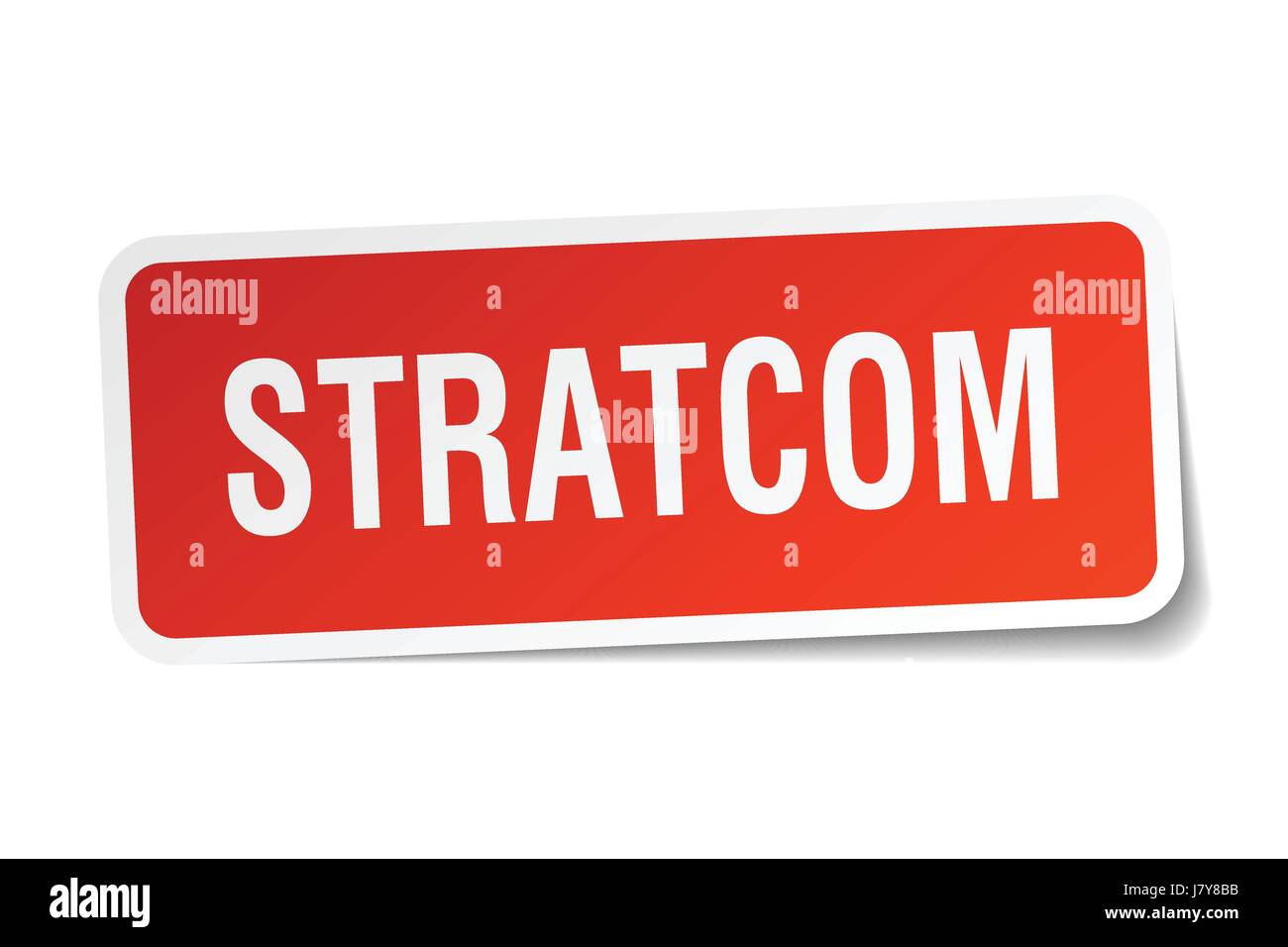 stratcom square sticker on white Stock Vector Image & Art - Alamy