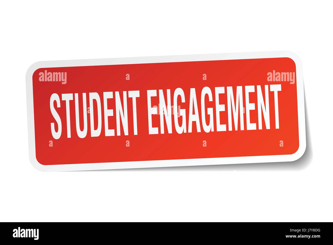 student engagement square sticker on white Stock Vector Image & Art - Alamy