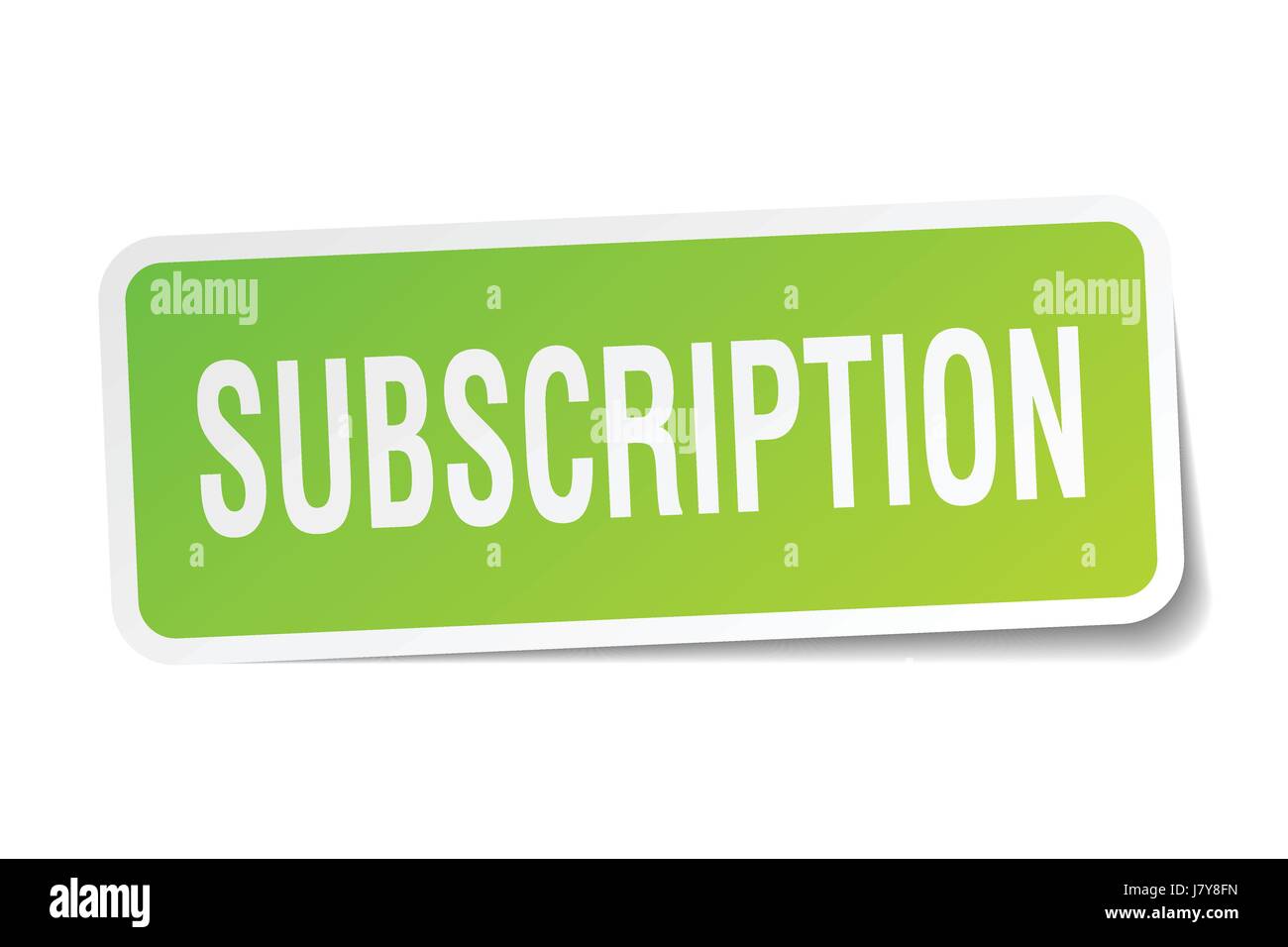 subscription square sticker on white Stock Vector Image & Art - Alamy